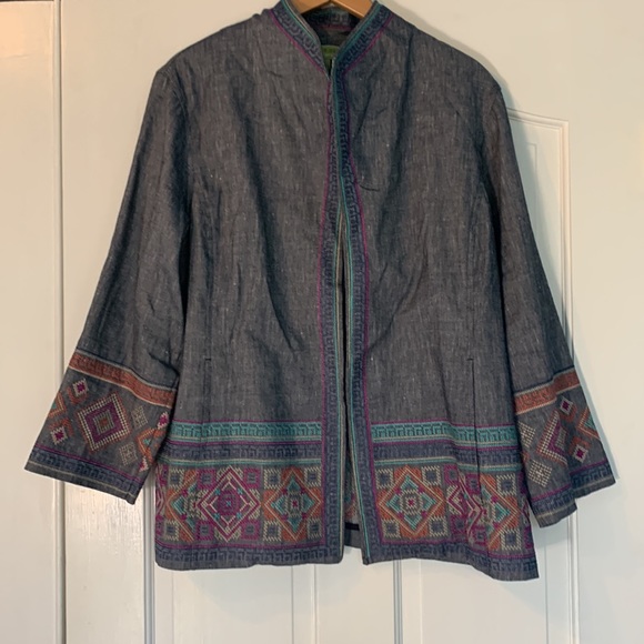 Sigrid Olsen | Jackets & Coats | Sigrid Olsen Signature Embroidered ...